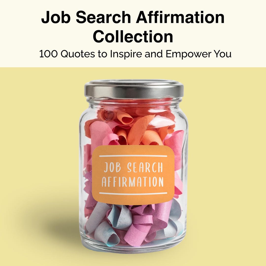 100 Positive Affirmations for Job Search | Printable Affirmations ...