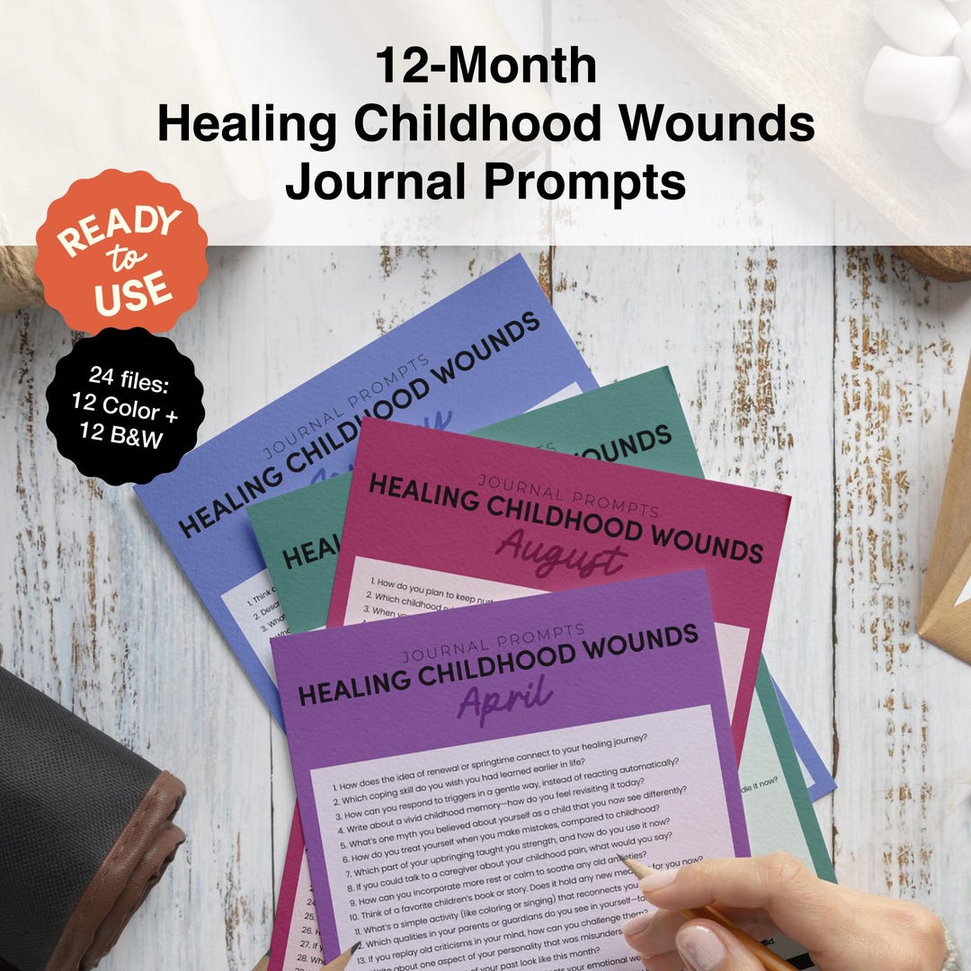 365 Journal Prompts for Healing Childhood Wounds | 12 Months of ...