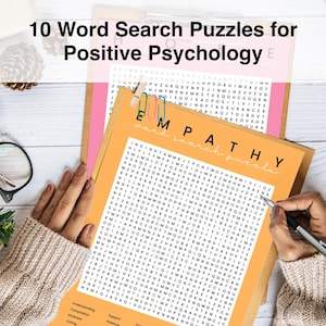 10 Word Search Puzzles for Positive Psychology | Instant Download ...