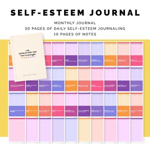 23 Self-esteem Worksheets Printable Bundle (65 Pages) for Personal ...