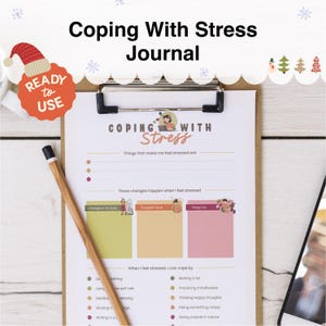 Coping With Stress Journal: Fillable, Instant Download & Printable ...