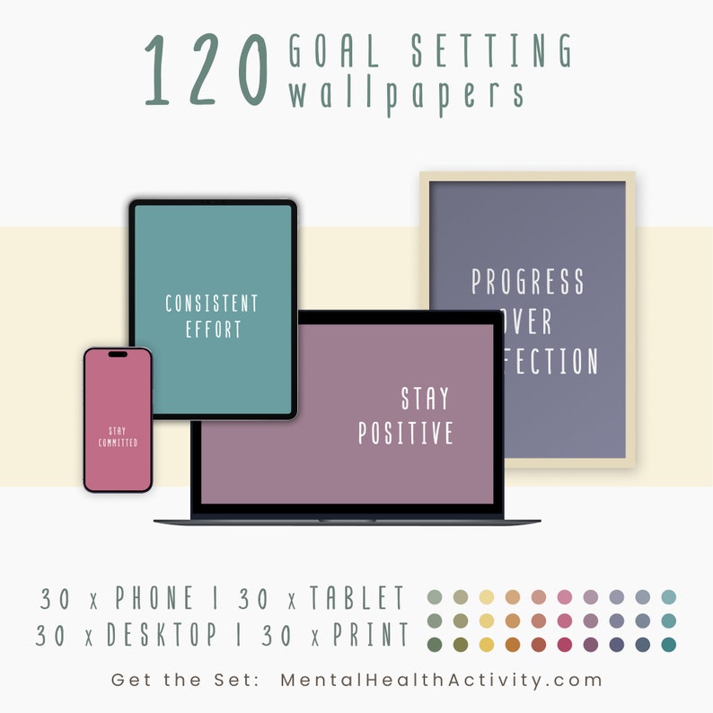 120 Minimal Wallpapers for Goal Setting - Etsy