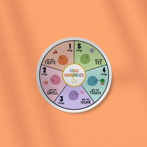 Colorful Ejoycational Sticker Grounding Technique for Stress - Etsy Canada