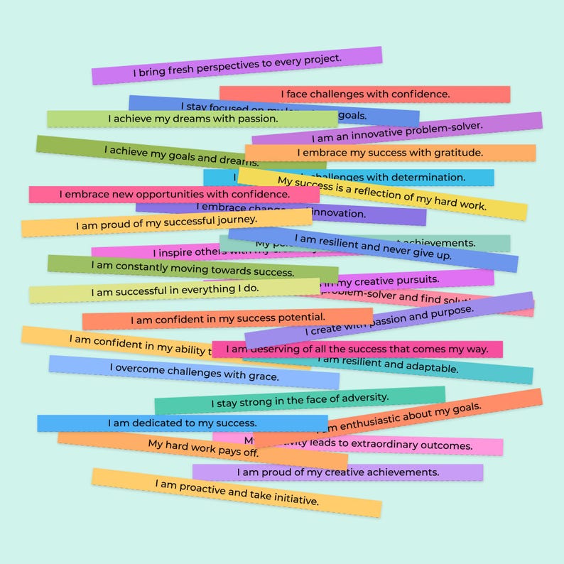 100 Affirmations for Teenpreneurs | Printable | Positive Psychology ...