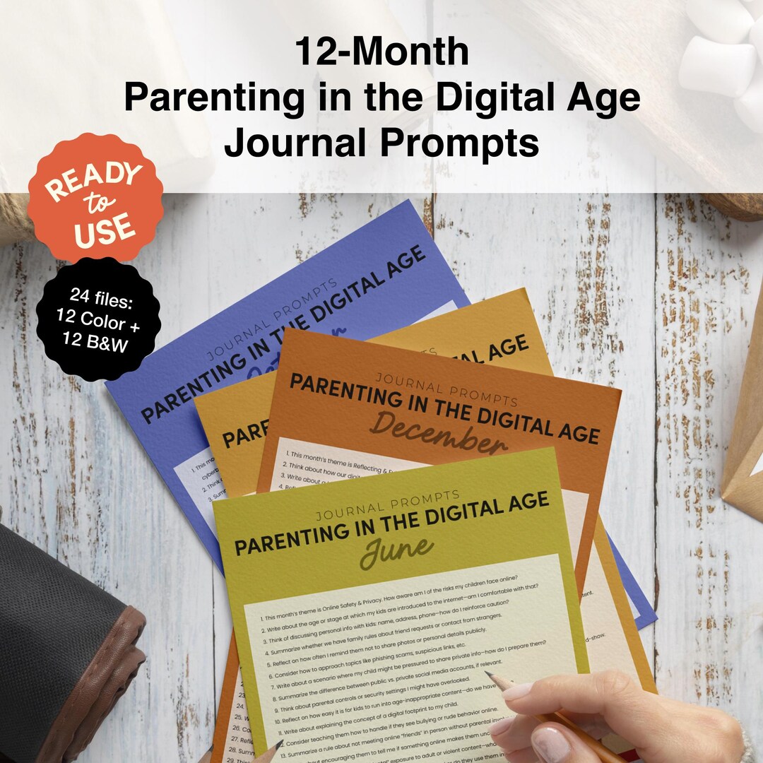 365 Journal Prompts for Parenting in the Digital Age | 12 Months of ...