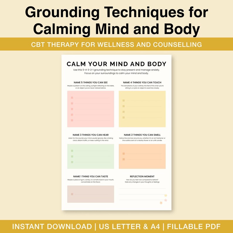 Grounding Techniques for Calming Mind & Body | Interactive CBT ...