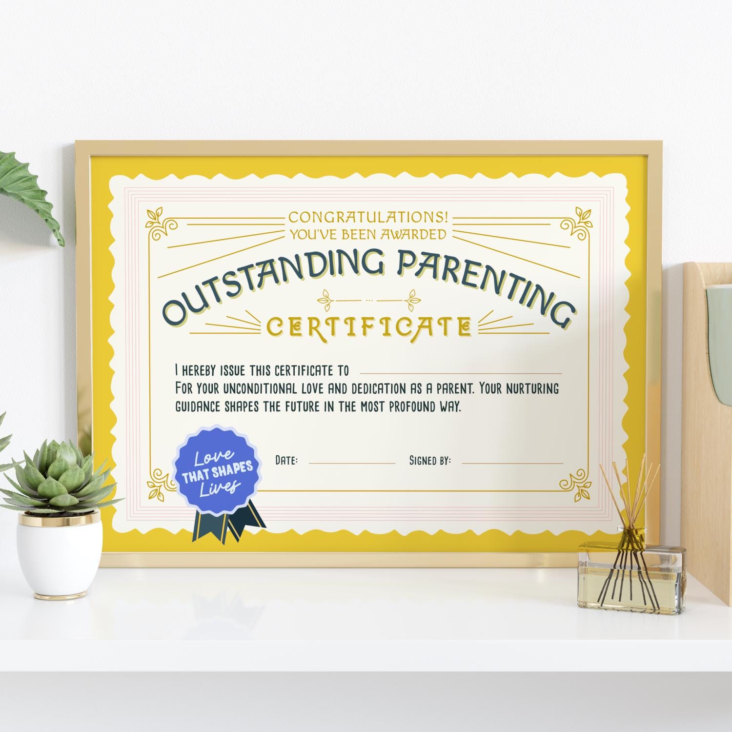 Certificate of Achievement for Outstanding Parenting | Parenting ...