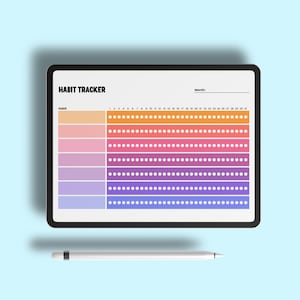 Mental Health Habit Tracker: Fillable, Instant Download & Printable ...