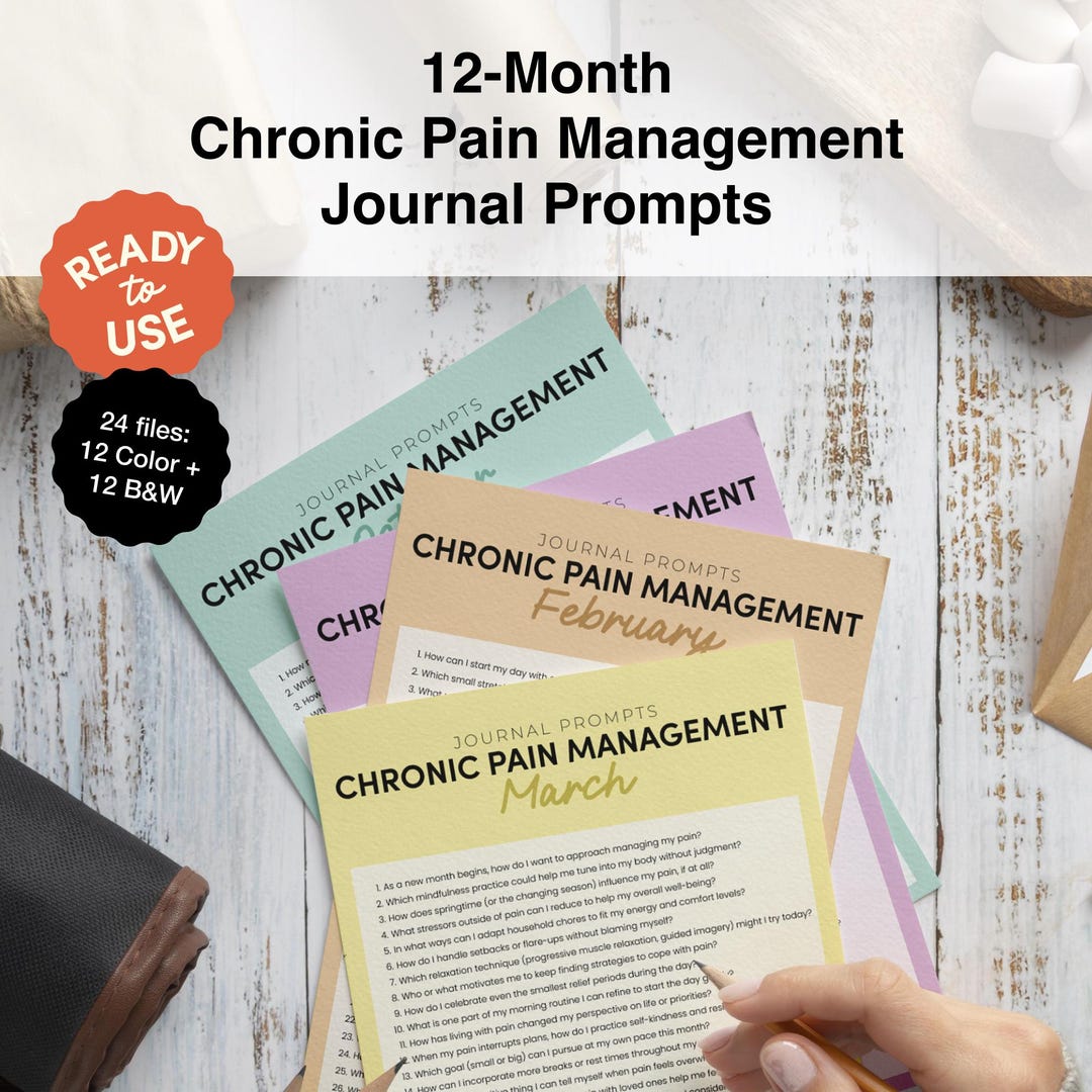 365 Journal Prompts for Chronic Pain Management | 12 Months of Daily ...