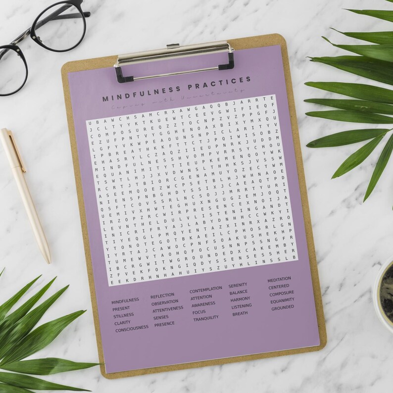 Coping With Uncertainty - 14 Word Search Puzzles | Printable ...