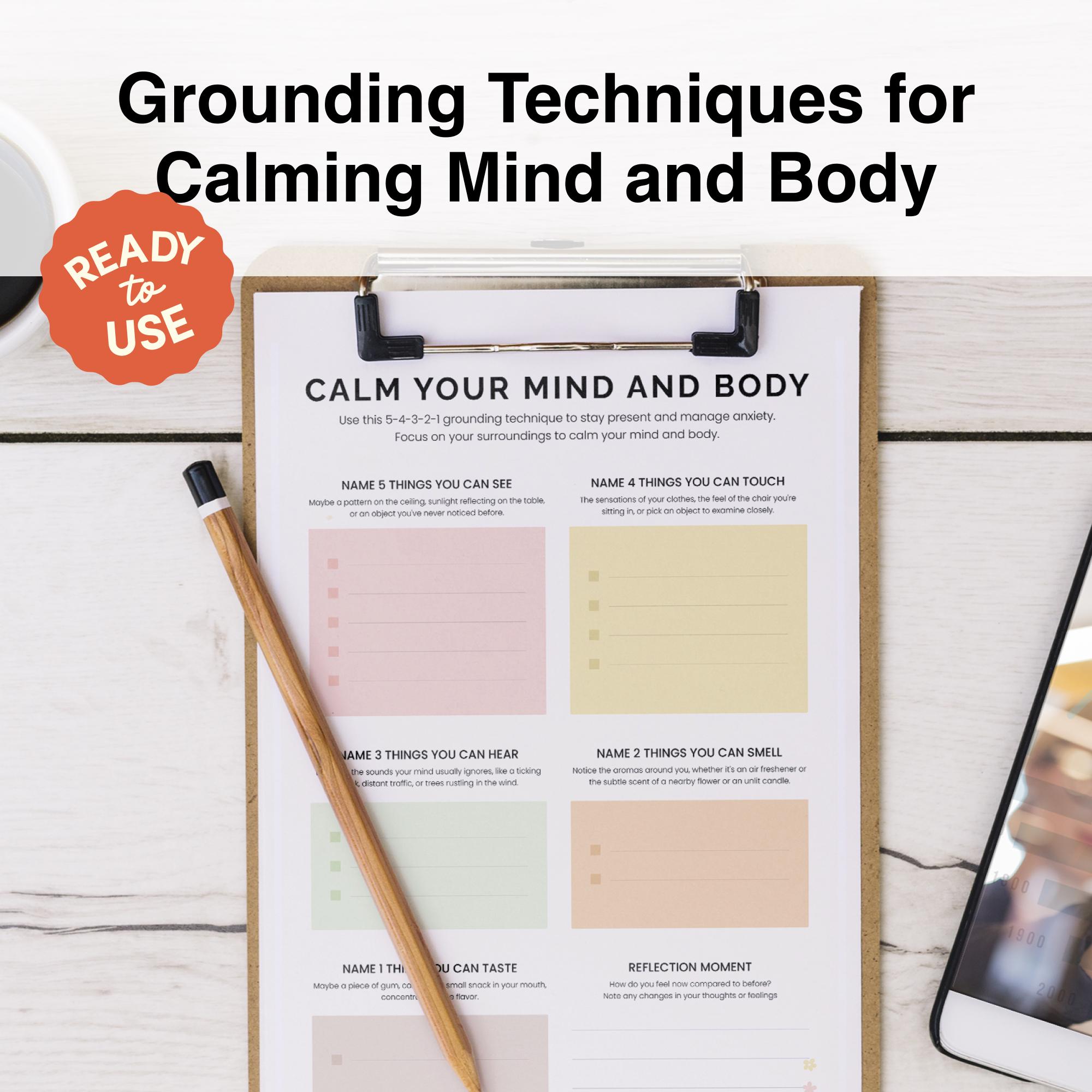 Grounding Techniques for Calming Mind & Body | Interactive CBT ...