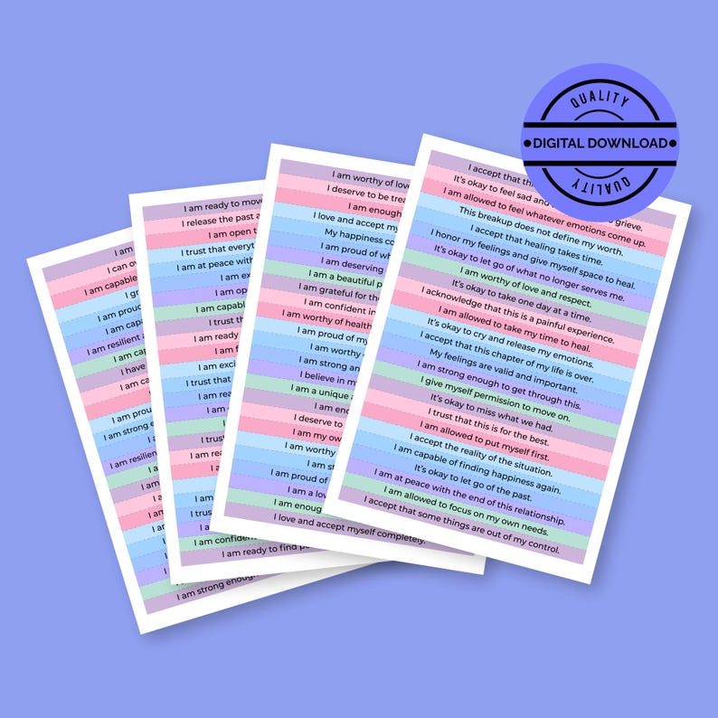 100 Empowering Affirmations for Healing After a Breakup | Quotes for ...