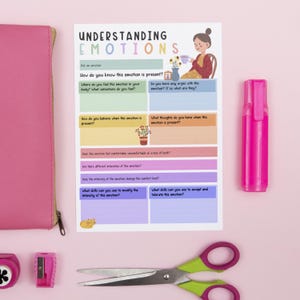 Understanding Emotions Worksheet | Printable for Emotional Awareness ...