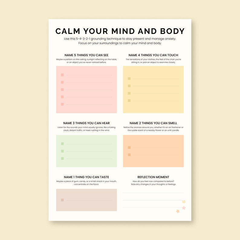 Grounding Techniques for Calming Mind & Body | Interactive CBT ...