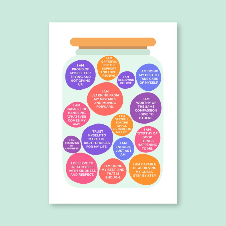 Mental Health Educational Poster: Instant Download & Printable Handout ...