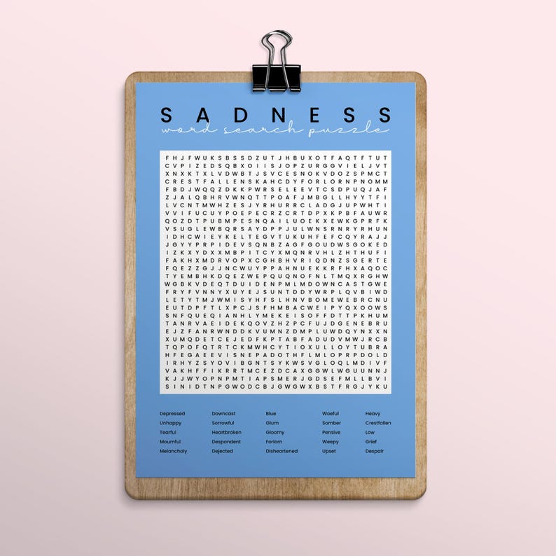 10 Word Search Puzzles for Inside Out Emotions Instant Download ...