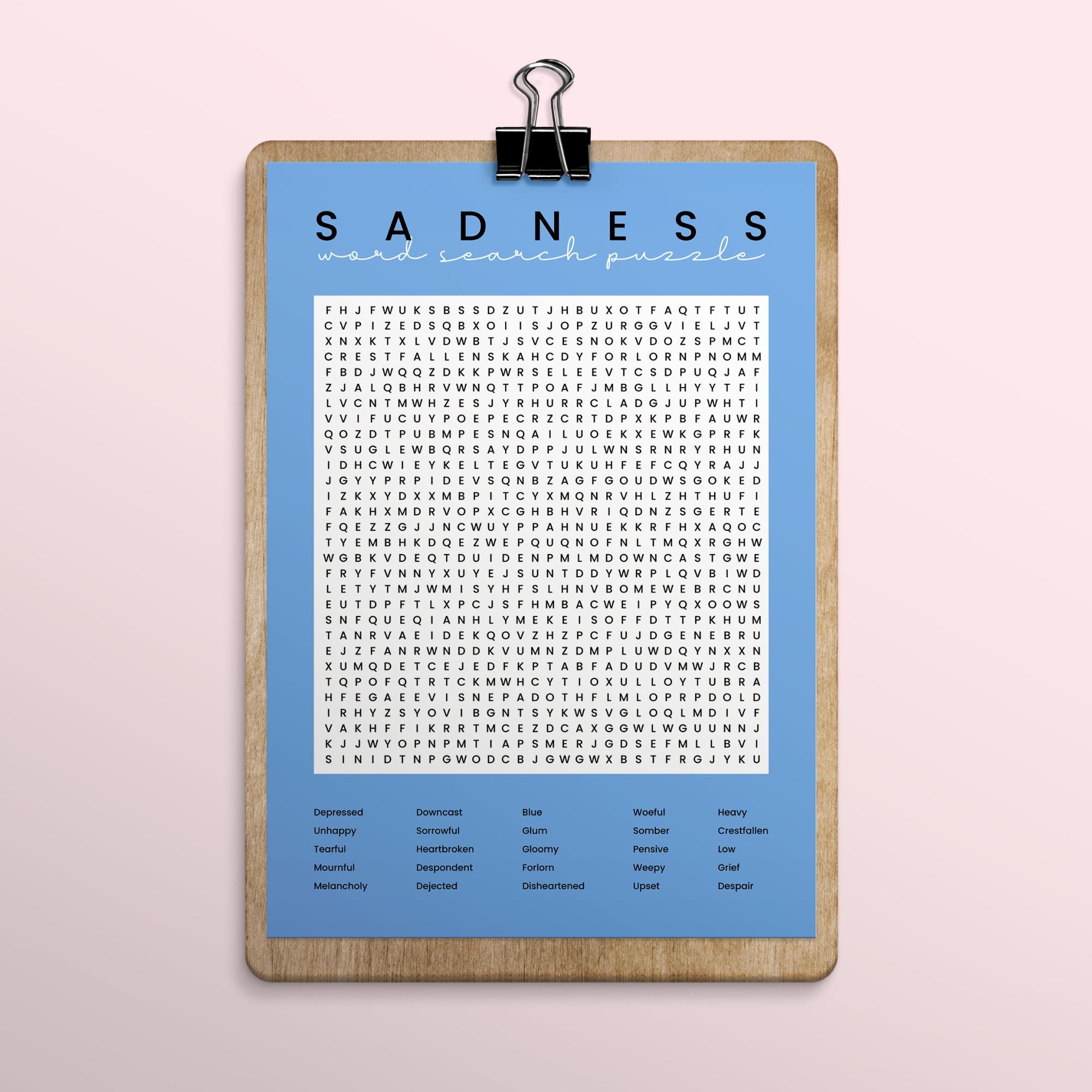 10 Word Search Puzzles for Inside Out Emotions Instant Download ...