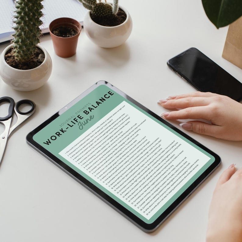 365 Journal Prompts for Work-life Balance | 12 Months of Guided ...