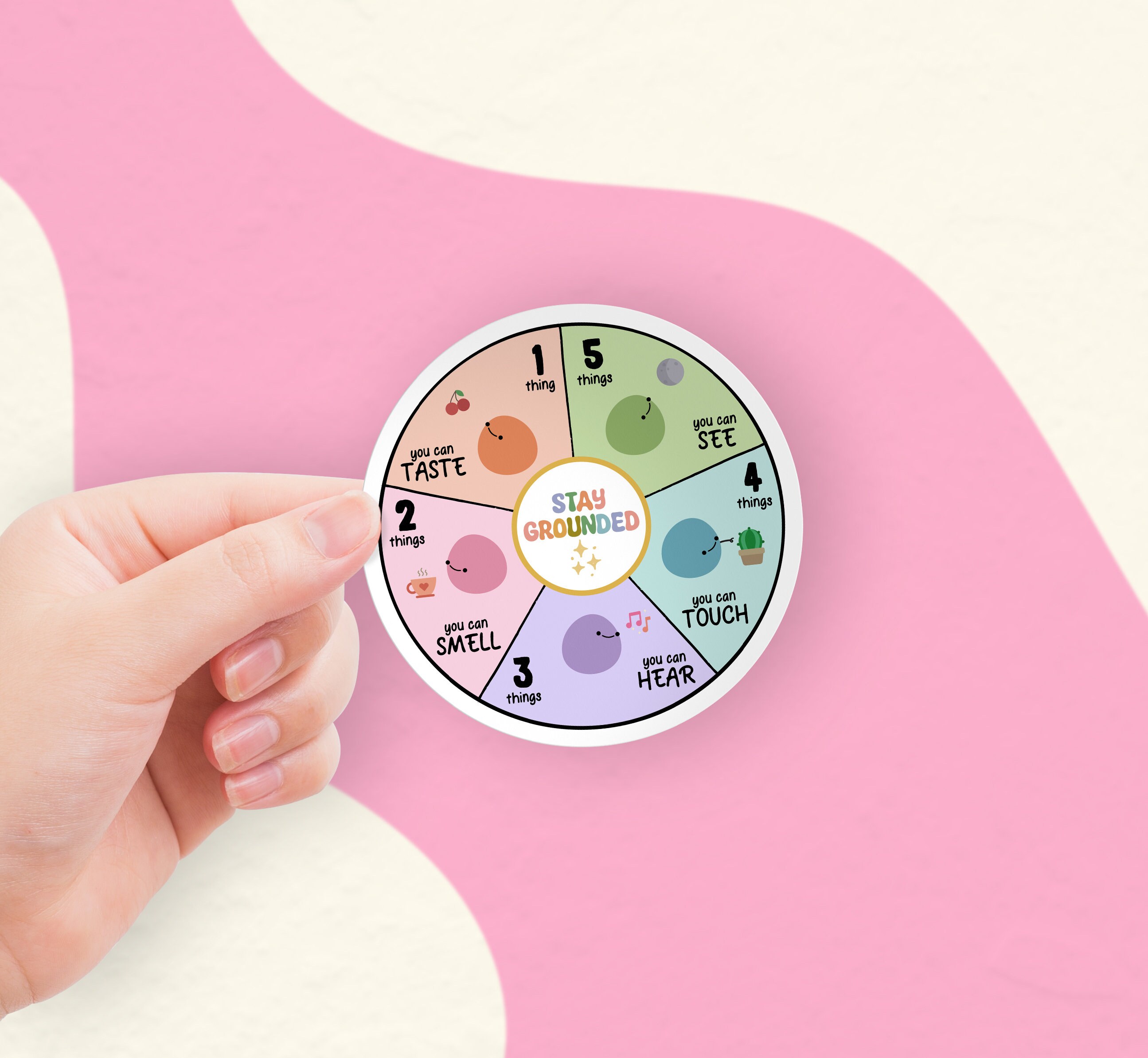Colorful Ejoycational Sticker Grounding Technique for Stress - Etsy Canada