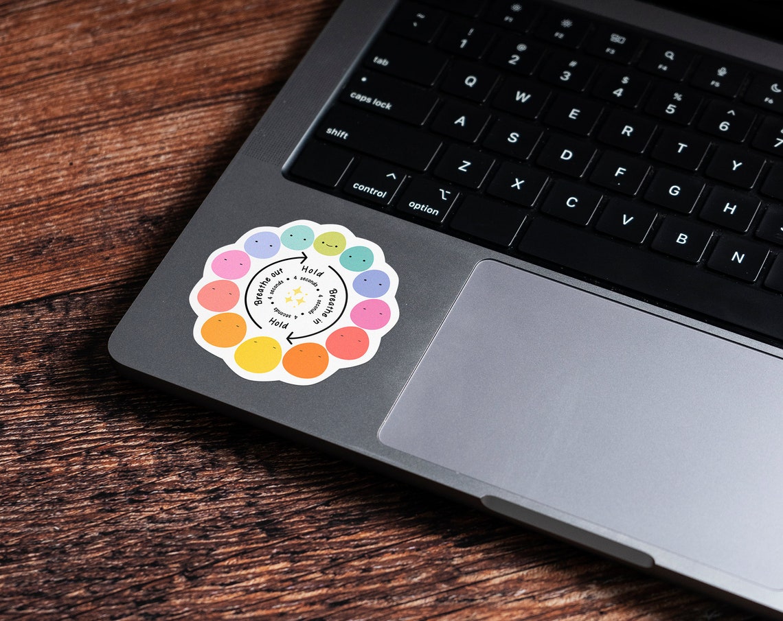 Colorful Ejoycational Sticker | Breathing Technique for Stress Relief ...