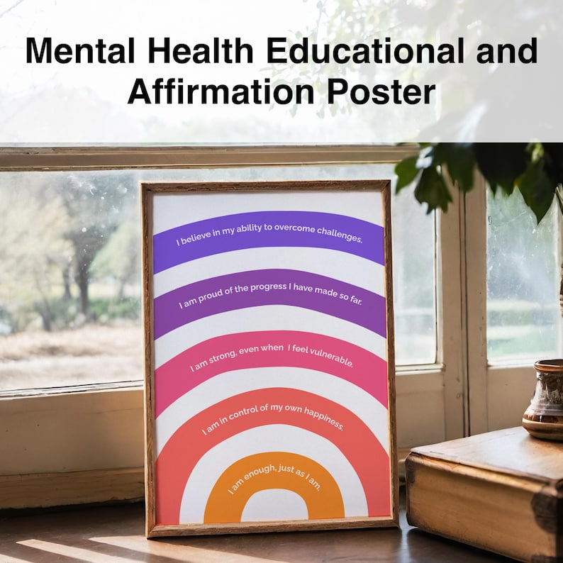 Self-esteem Affirmations Poster: Instant Download & Printable Handout ...