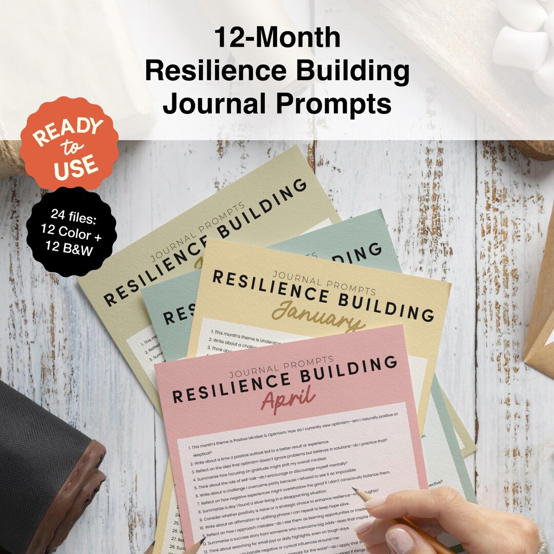 365 Journal Prompts for Resilience Building | 12 Months of Guided ...
