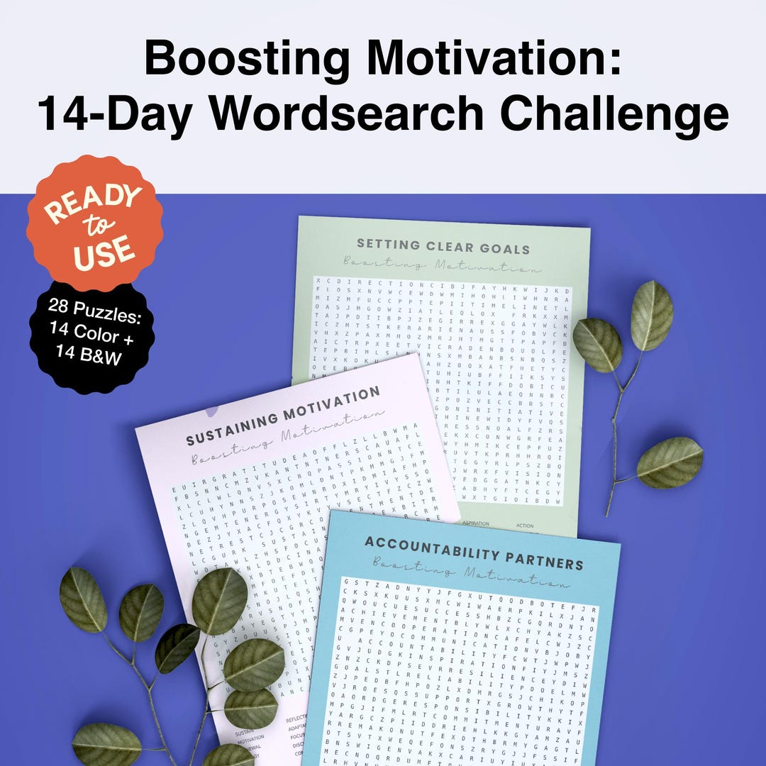 Boosting Motivation - 14 Word Games | Printable | Classroom and Therapy ...