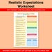 Realistic Expectations Worksheet: Fillable CBT Therapy Tool (printable ...