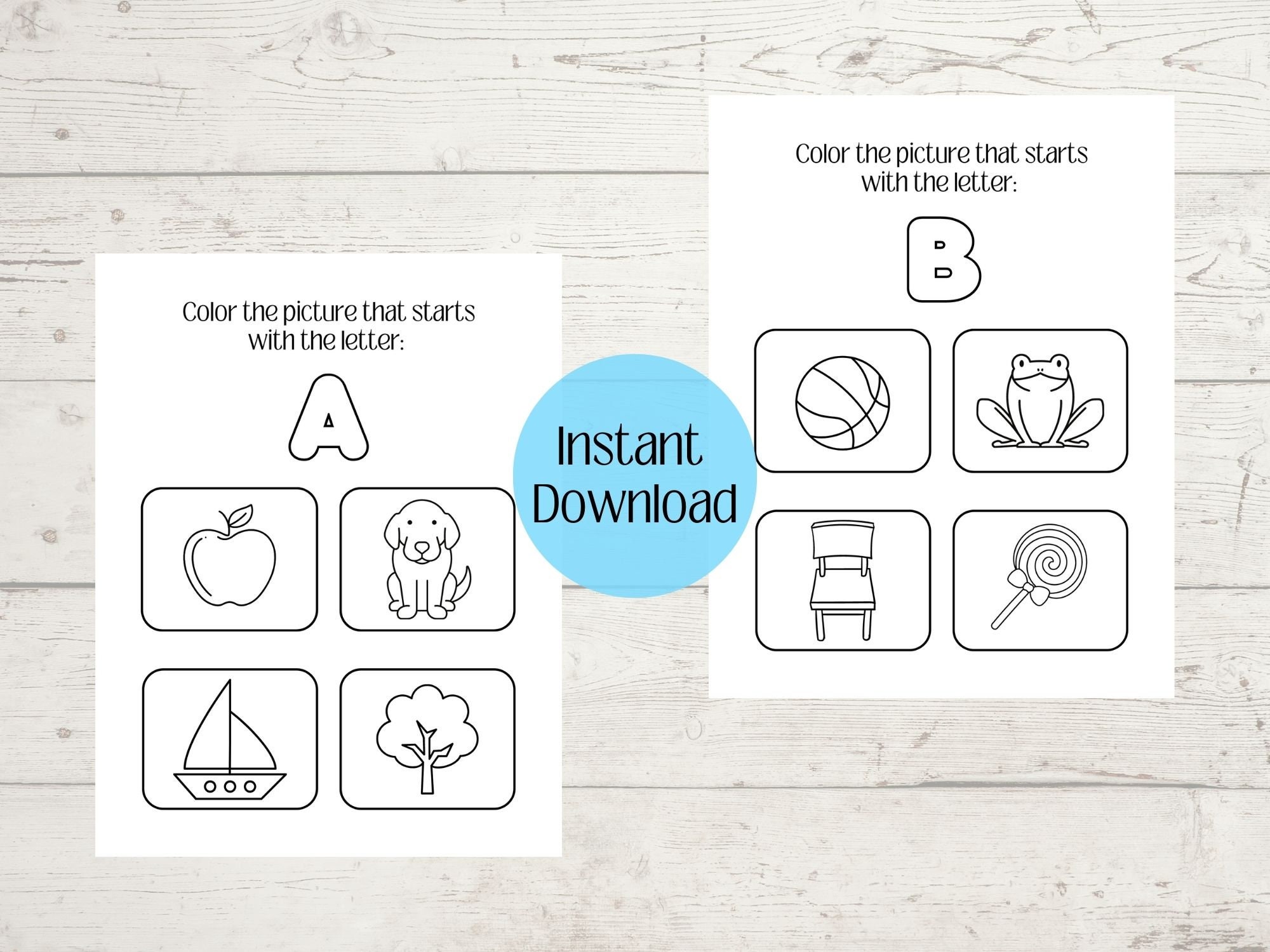 Printable Preschool/kindergarten Worksheet | Coloring Worksheet ...