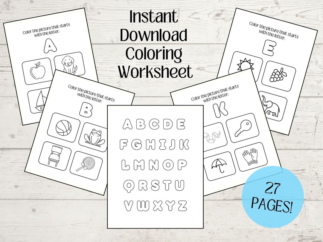Printable Preschool/kindergarten Worksheet | Coloring Worksheet ...
