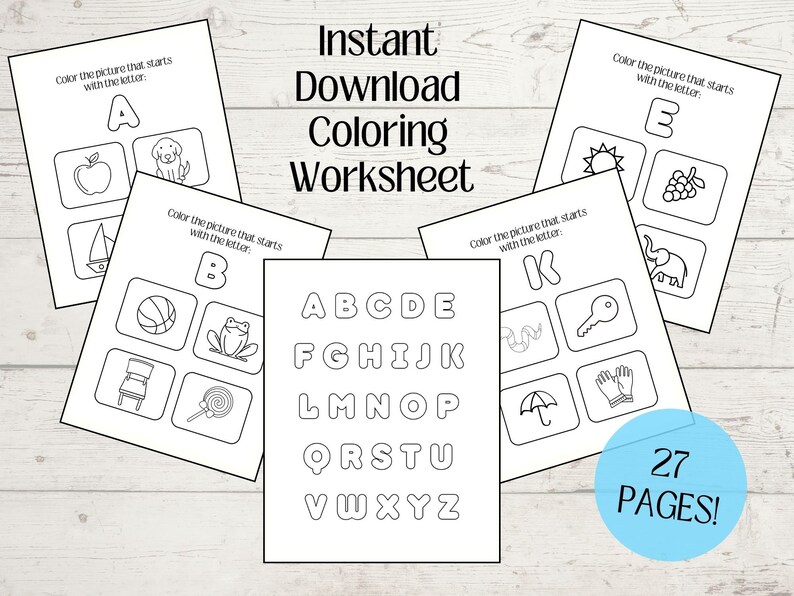Printable Preschool/kindergarten Worksheet | Coloring Worksheet ...