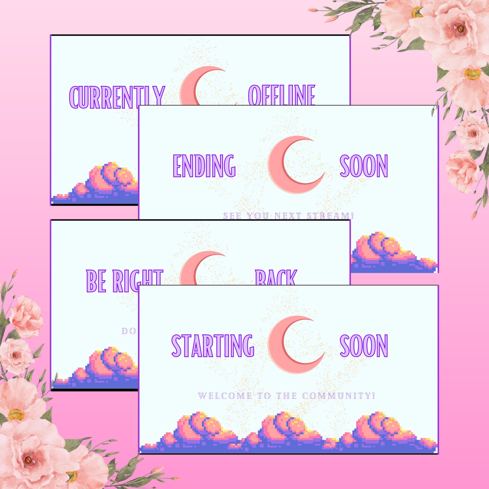 Animated Eclipse Twitch Scenes Lo-fi Twitch Scenes Animated - Etsy