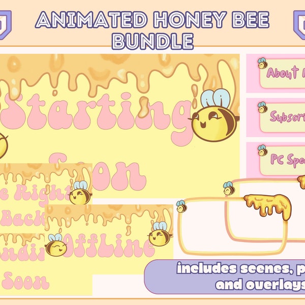 Cute Bee Overlay - Etsy