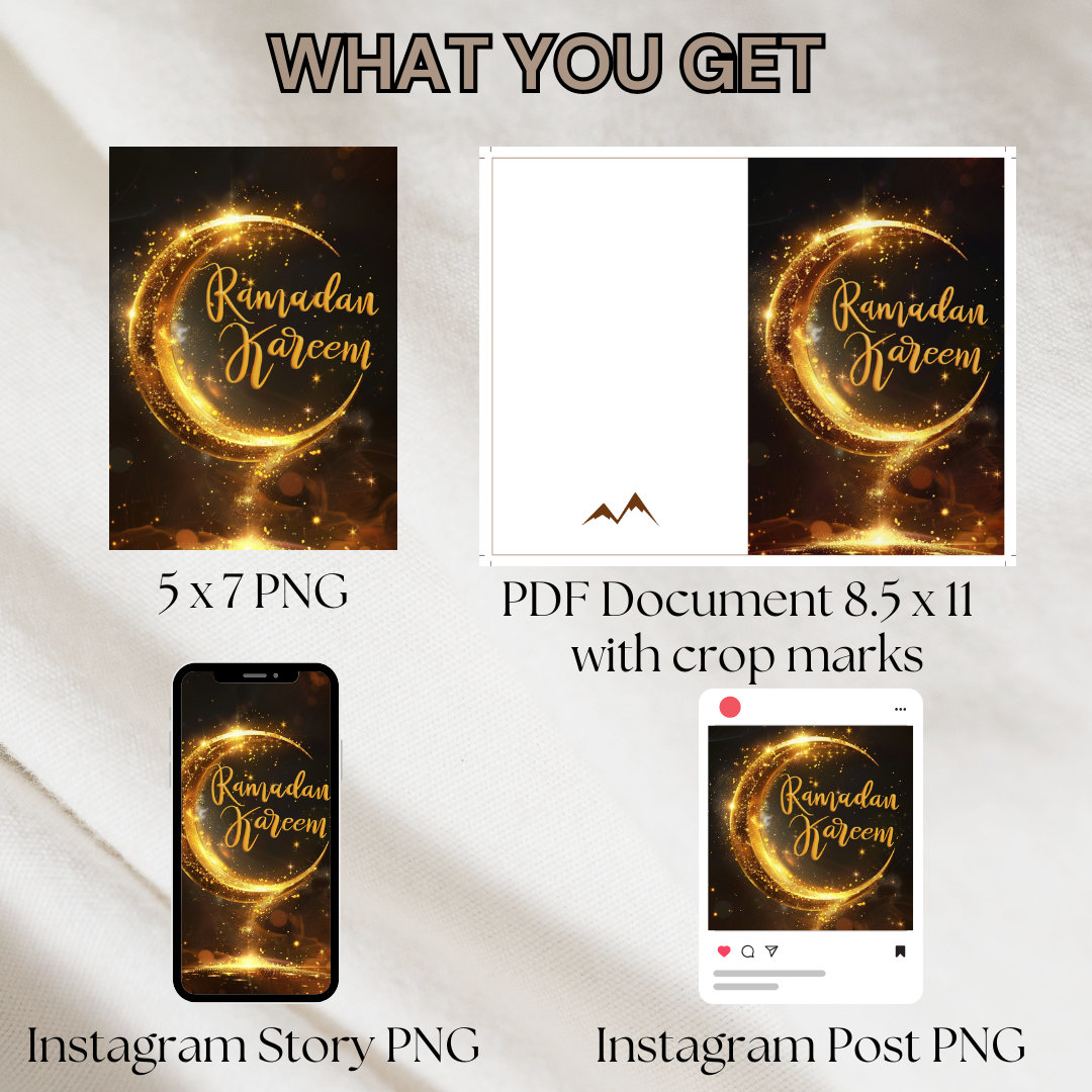 Ramadan Card #2 | Islamic Greeting Card | Celebrate Ramadhan | Digital ...