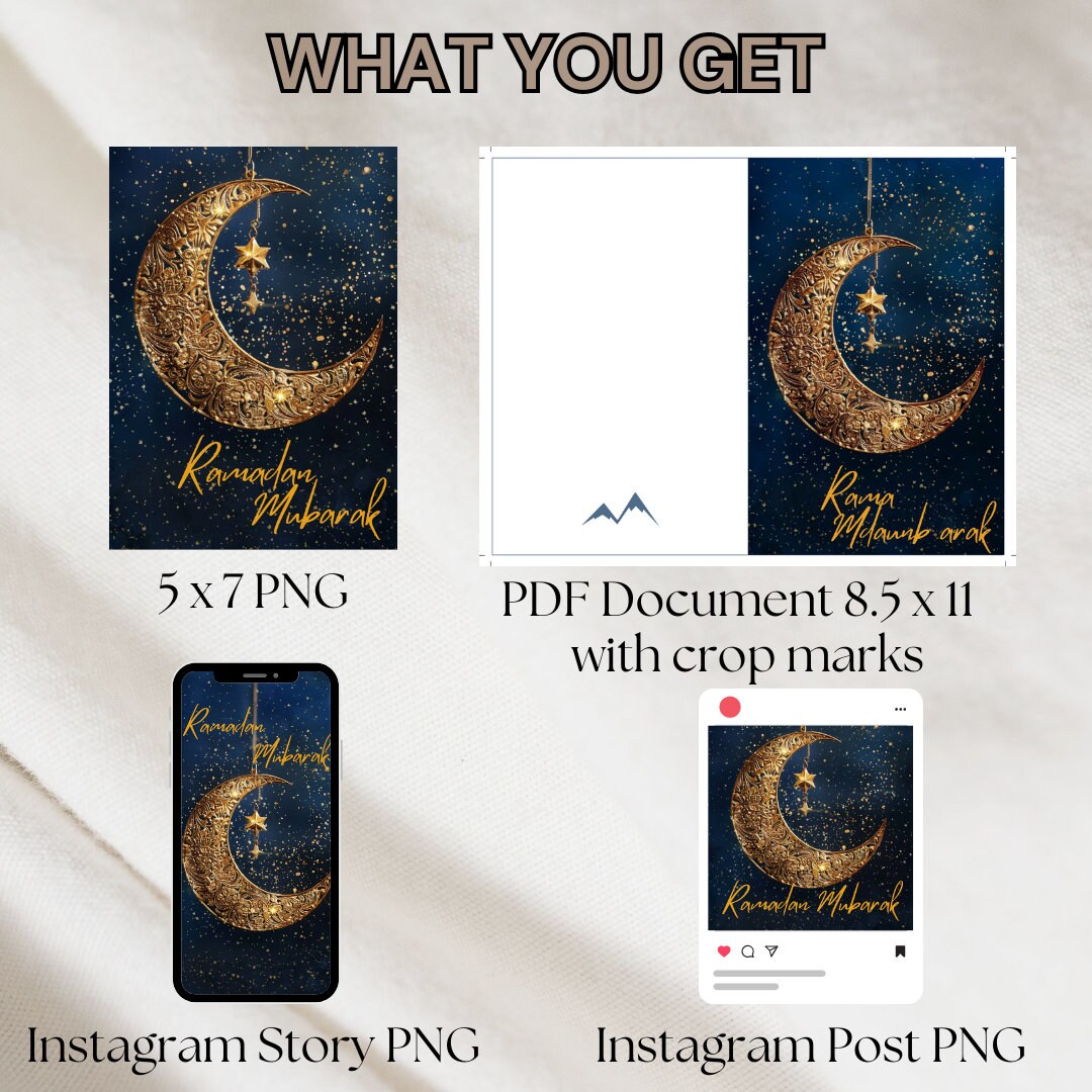 Ramadan Card #3 | Islamic Greeting Card | Celebrate Ramadhan | Digital ...