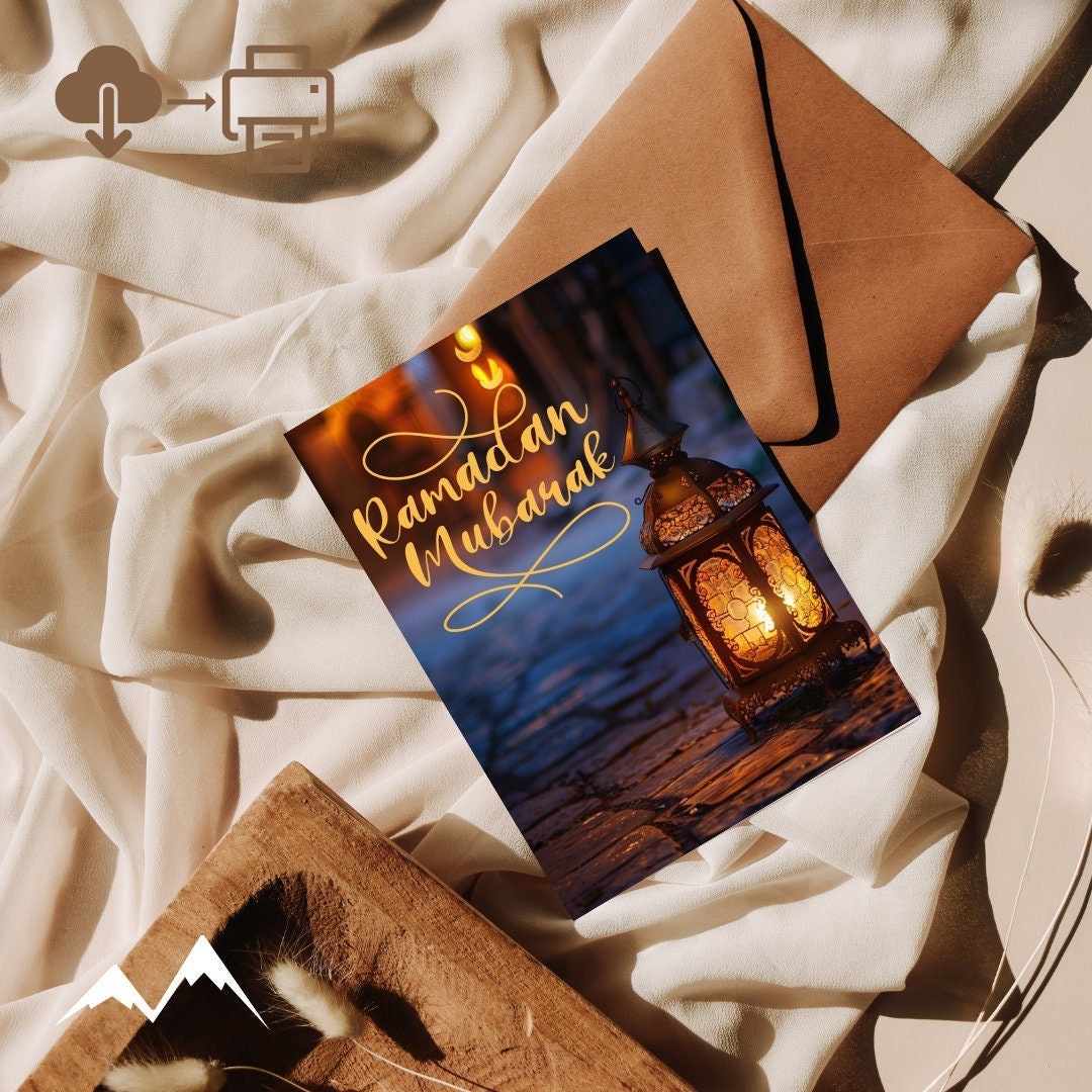 Ramadan Card #10 | Islamic Greeting Card | Celebrate Ramadhan | Digital ...