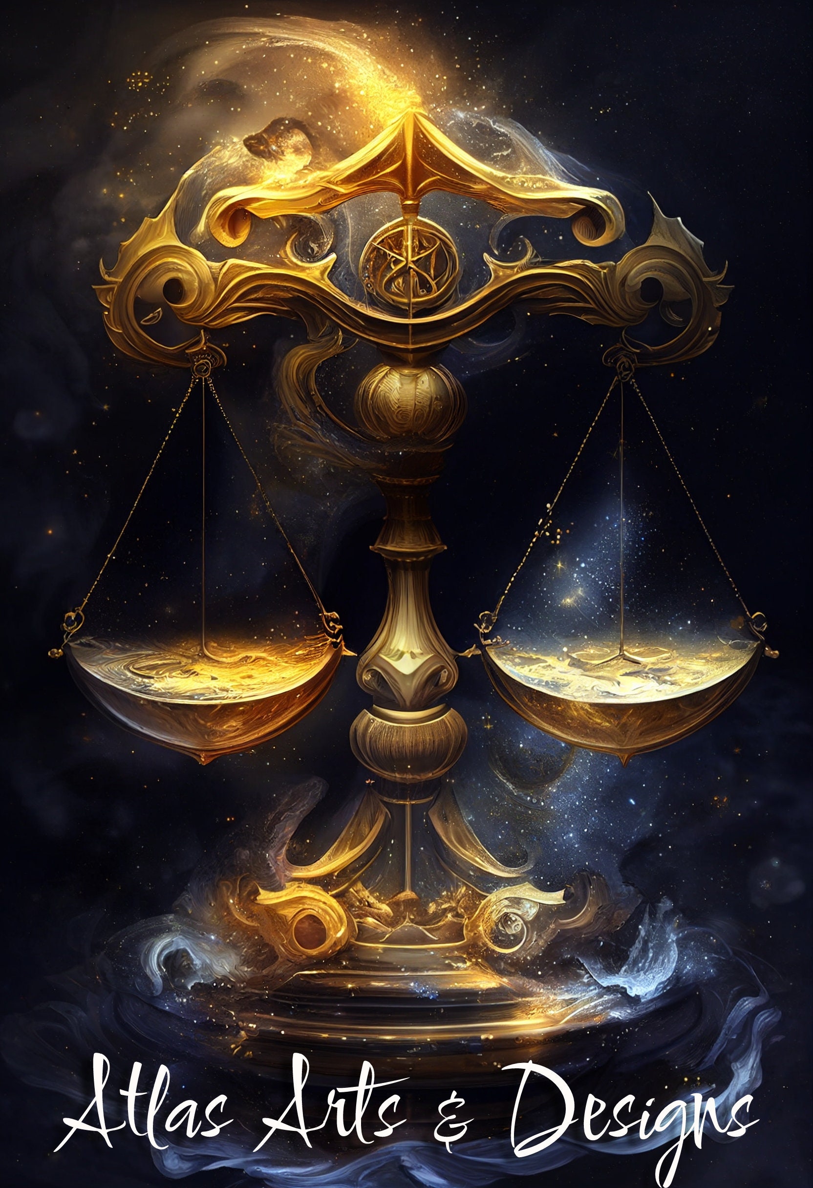 Libra | Wall Art PRINTABLE | Digital Art Decor | Zodiac | Downloadable ...