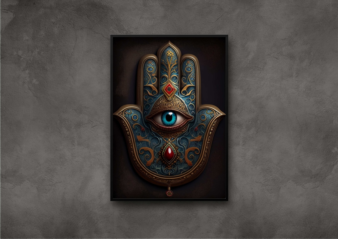Khamsa/hamsa #1 | Wall Art PRINTABLE | Digital Art Decor | Downloadable ...