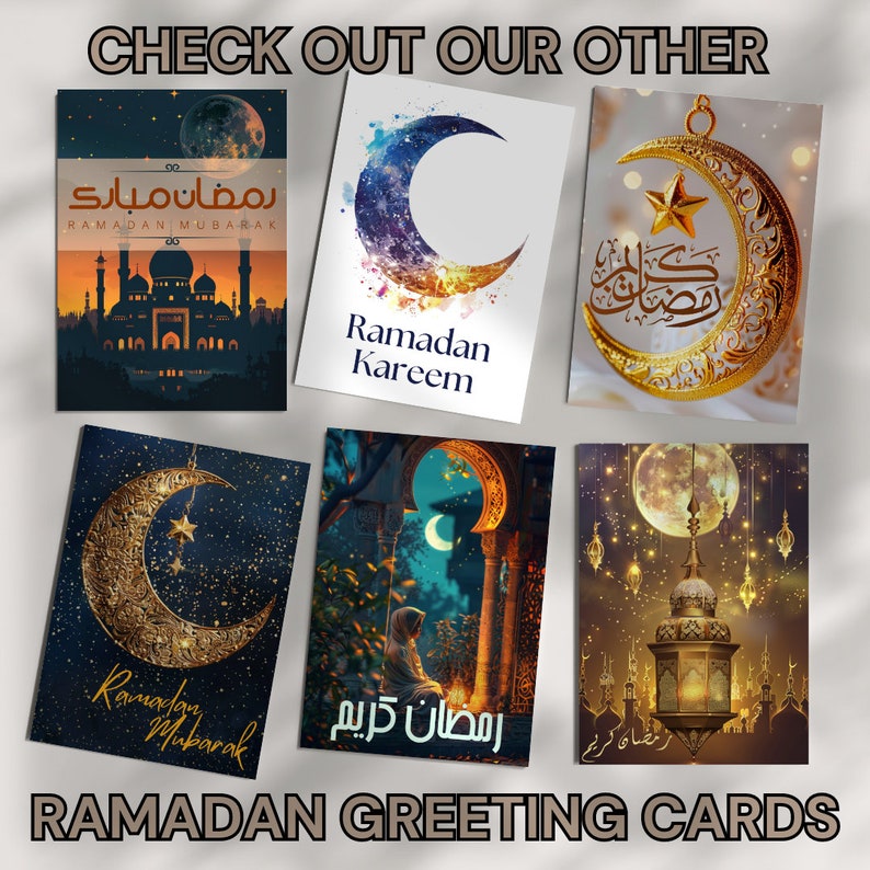 Ramadan Card #9 | Islamic Greeting Card | Celebrate Ramadhan | Digital ...