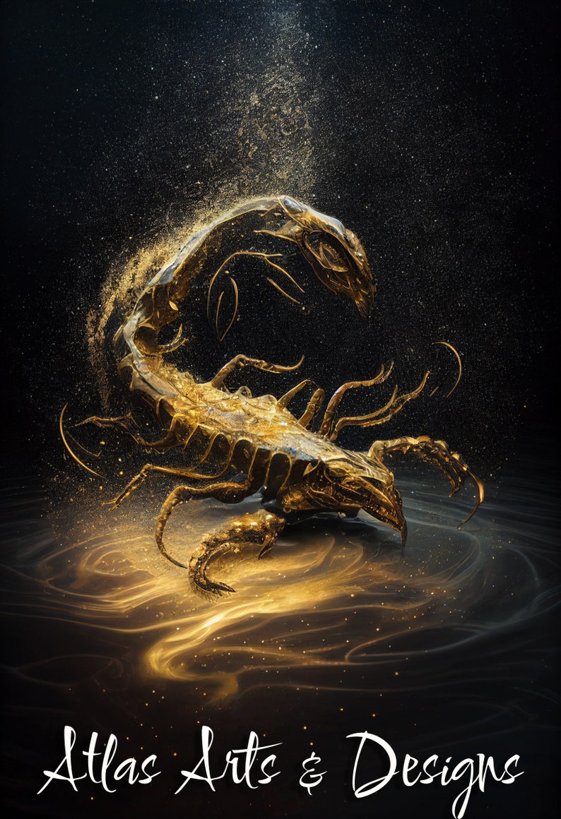 Scorpio | Wall Art PRINTABLE | Digital Art Decor | Zodiac ...