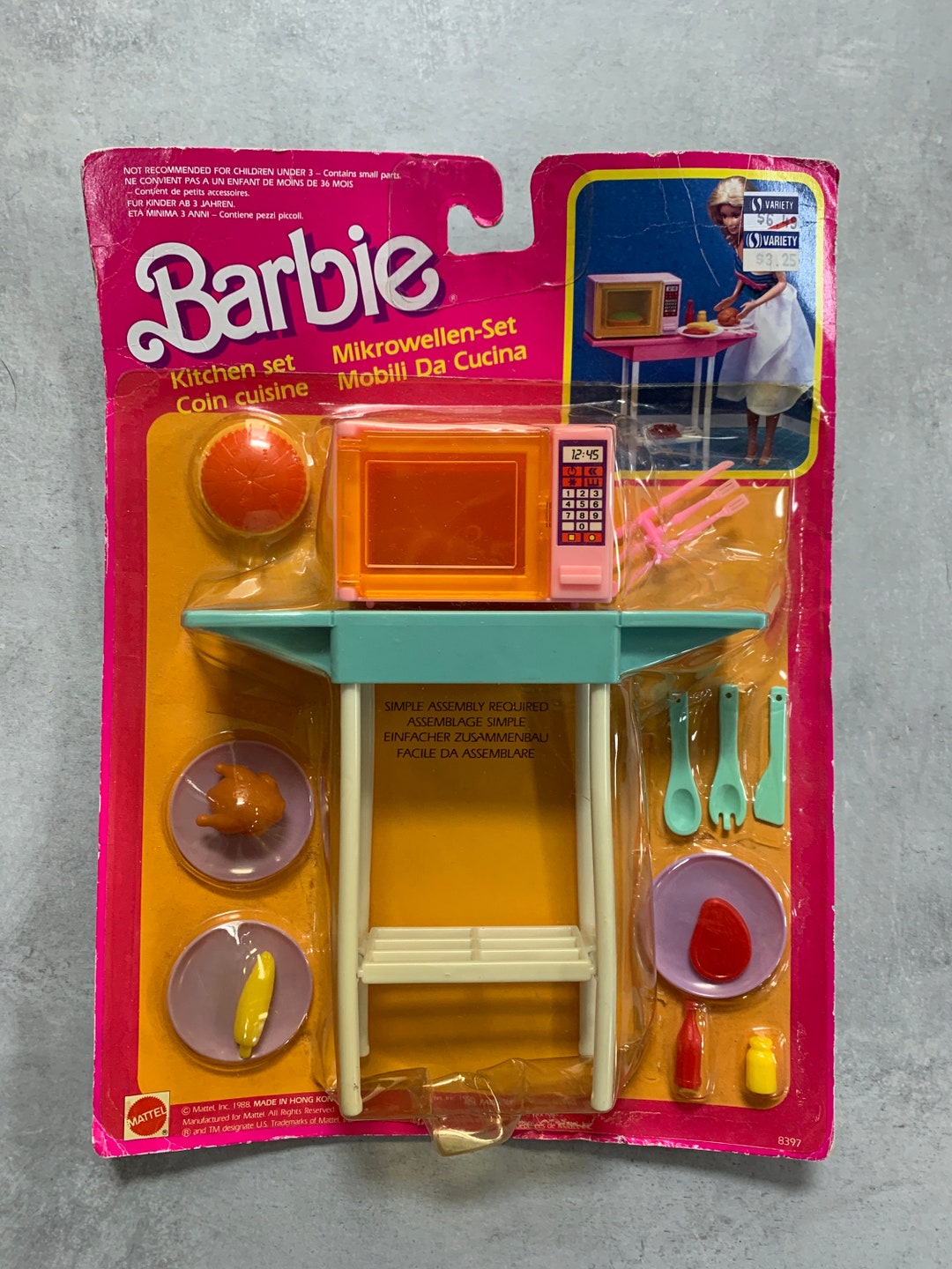 Vintage 1988 Barbie Kitchen Set Brand New in Packaging - Etsy