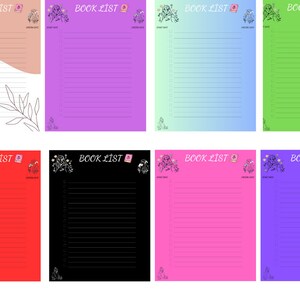 Book List Printable, Book Reading List, Book List Template, Book Worm ...