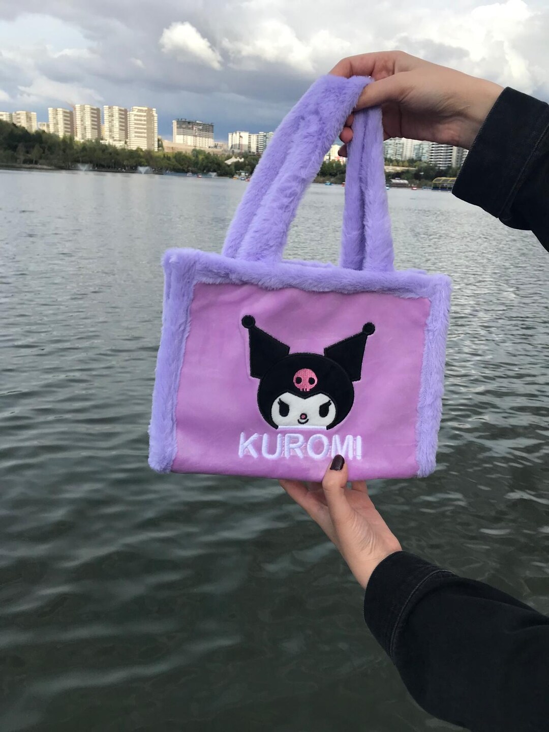 Kuromi Plush Shoulder Bag, Sanrio Handbag, Ita Bag, Anime Bag, Kuromi ...