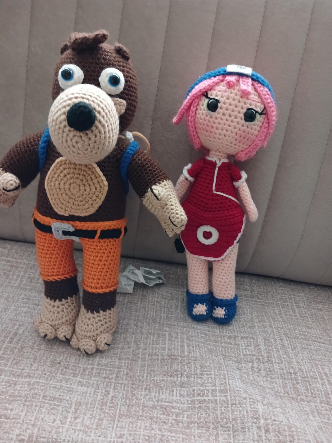 Sakura Haruno, Banjo Amugurumi Doll, Anime Doll - Etsy