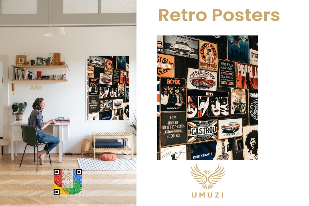 Retro Poster Art by UMUZI Vintage 80-90s Posters One of a Kind Photo ...