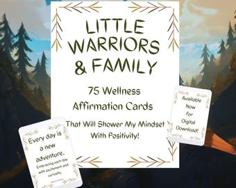 Printable Little Warriors Wellness : 75 Bedtime Affirmation Cards ...