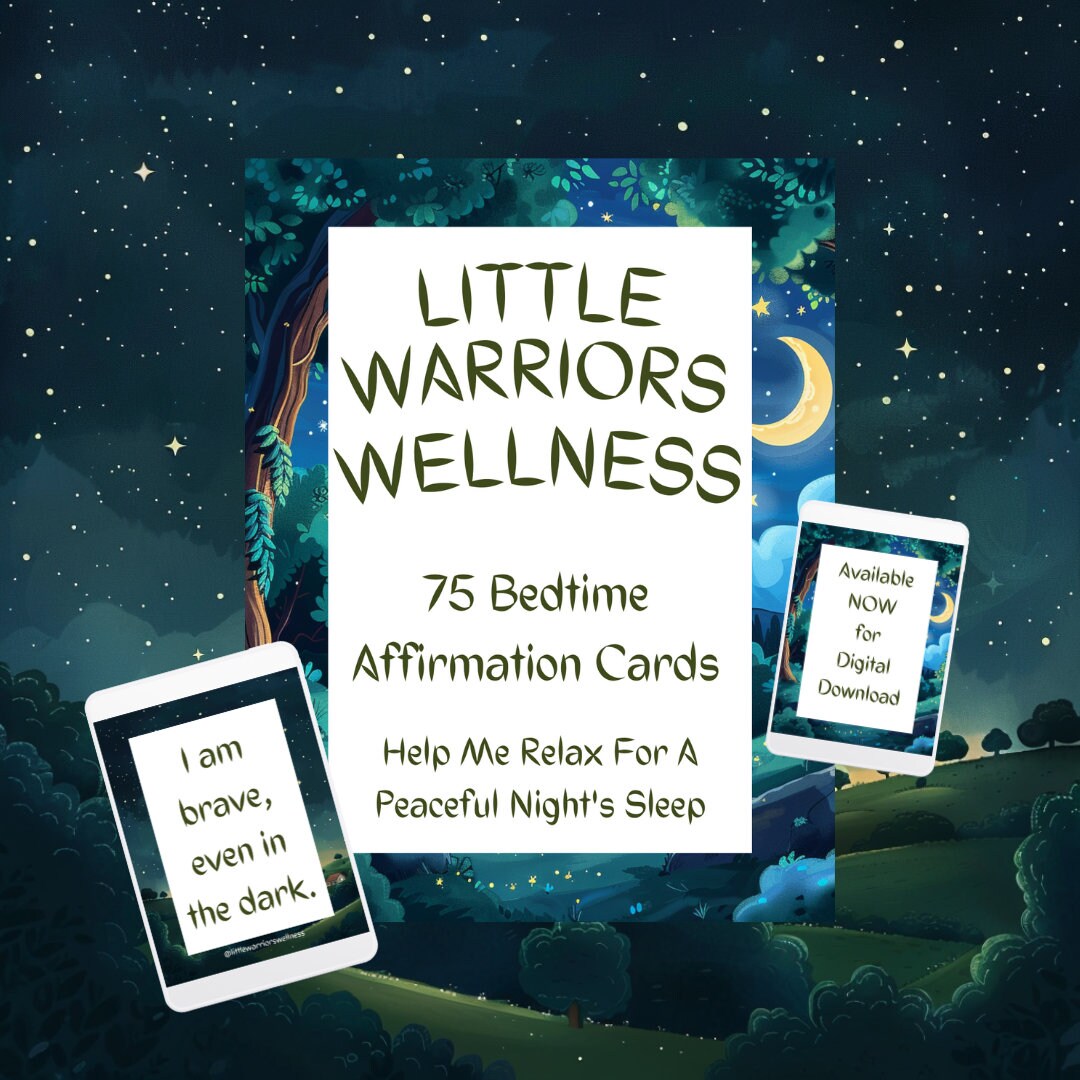 Printable Little Warriors Wellness : 75 Bedtime Affirmation Cards ...