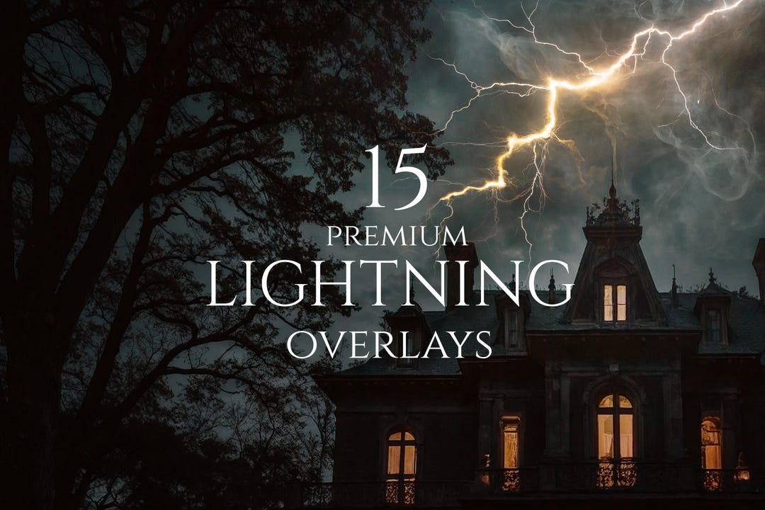 15 Premium Lightning Overlays Effect for Photoshop - JPG Format ...