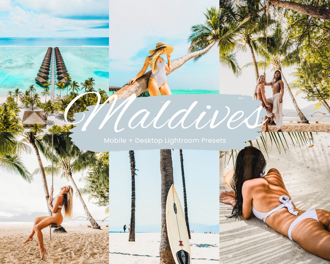 10 Maldives Lightroom Presets, Maldives Presets, Maldives Instagram, Vacation Presets, Summer ...