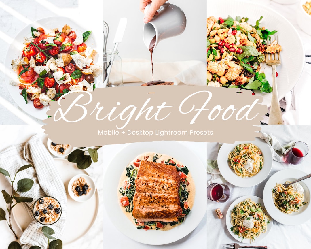 10 Bright Food Lightroom Presets, Food Presets, White Food Presets ...